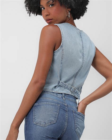 Riachuelo Calça jeans feminina bootcut cintura média estonada denim