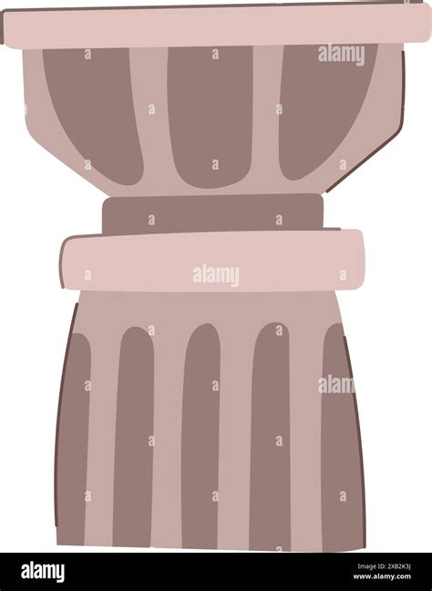 Marble Column Ancient Cartoon Vector Illustration Stock Vector Image