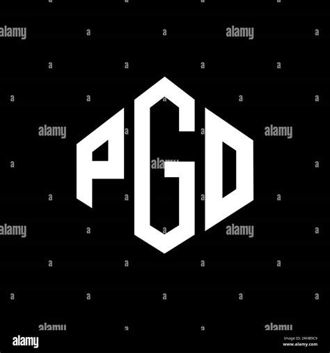 Pgo Letter Logo Design With Polygon Shape Pgo Polygon And Cube Shape