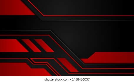 Modern D Geometry Shapes Black Lines Stock Vector Royalty Free