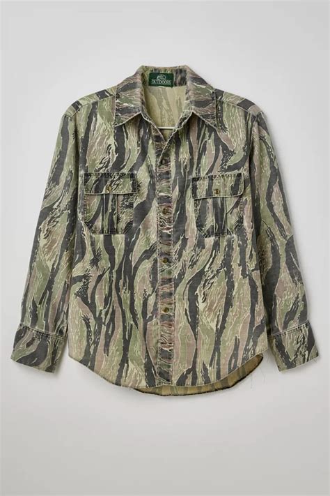 Vintage Camo Shirt Jacket Urban Outfitters