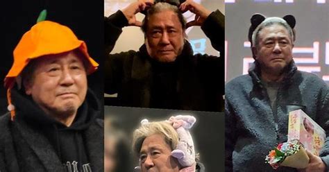 연예계 카리스마 최민식 팬에겐 한없이 다정한 모습선물받은 머리띠 자랑하기도