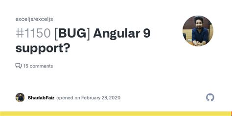 [bug] angular 9 support · issue 1150 · exceljs exceljs · github