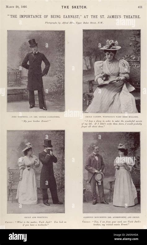 The Importance Of Being Earnest At The St Jamess Theatre London John