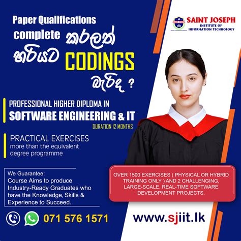 Professional Higher Diploma In Software Engineering And It Sjiit