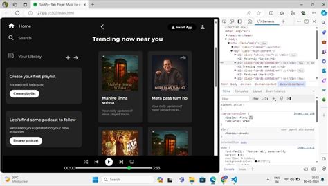 Shivani Chaudhary On Linkedin Webdevelopment Html Css Spotifyclone