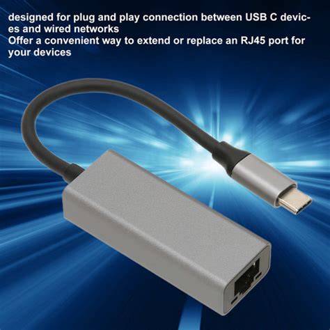 Adaptador Ethernet Usb C A Gigabit Usb C A 1000mbps Auto Cuotas Sin
