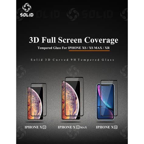 ฟิลม์กระจกนิรภัย 3d For Iphone Xsxs Max ฟิลม์กระจกกันรอย ฟิลม์เต็มจอ