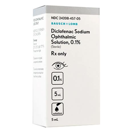 Diclofenac Sodium Ophthalmic Solution 01 5 Ml Dog Ear And Eye Medicine