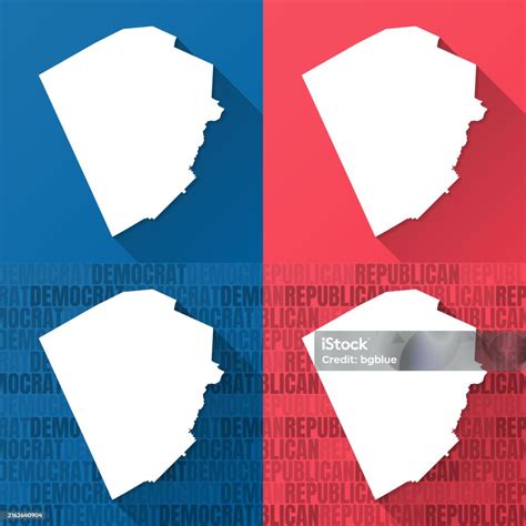 Laurens County Georgia Maps On Blue And Red Backgrounds Stock
