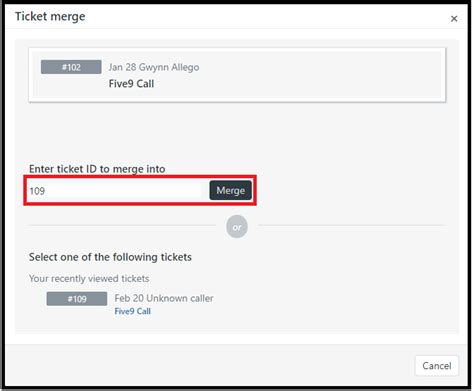 Zendesk Merging Tickets