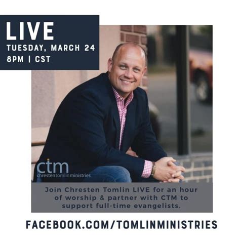 Join Chresten Tomlin Live Chresten Tomlin Ministries