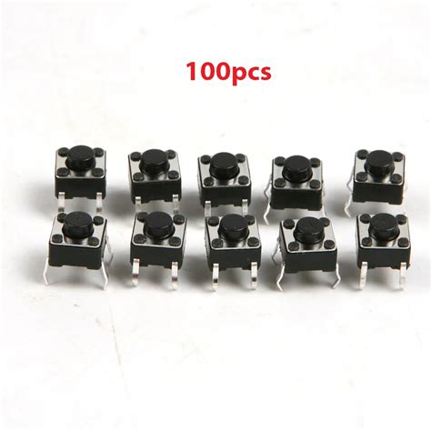 Top Quality Pcs Lot Pin Micro Tactile Tact Switches Direct Plug In