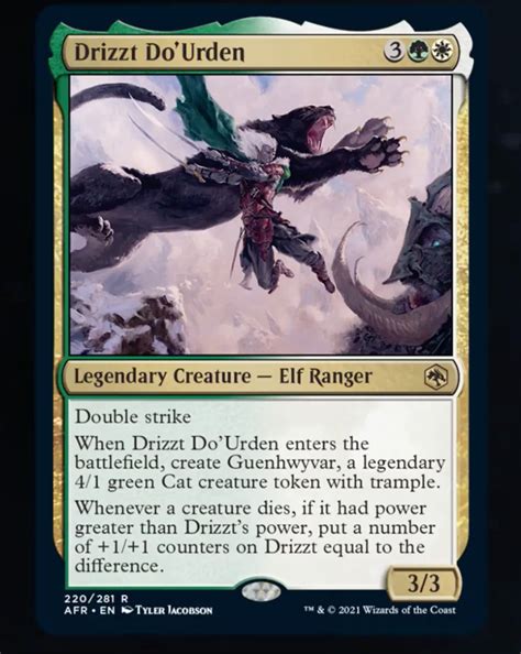 [afr] Lolth Spider Queen Planeswalker Card Bruenor Battehammer And Drizzet Dourden — Dandd