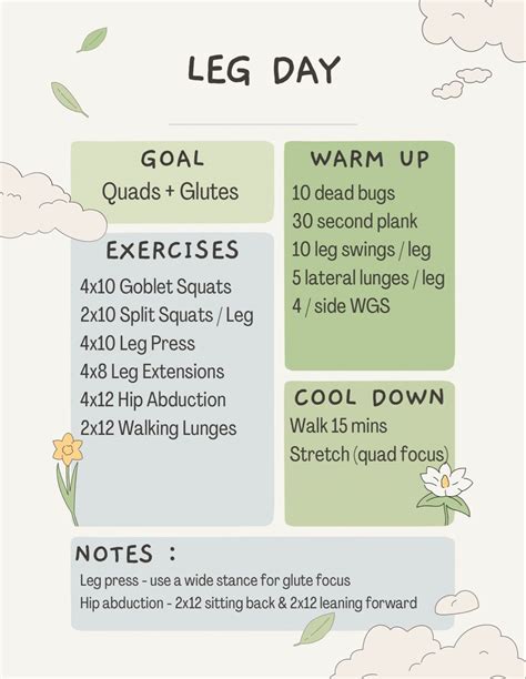 Beginner Killer Leg Day Workout Routine Artofit