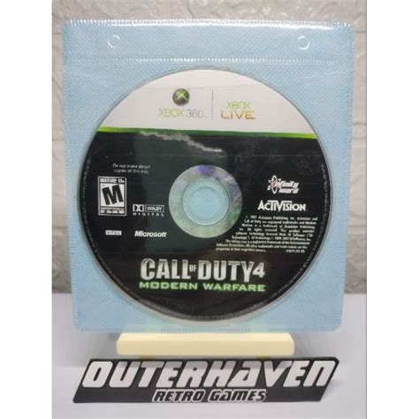 Xbox 360 Call Of Duty 4 Modern Warfare Ntsc Standard Edition Shopee