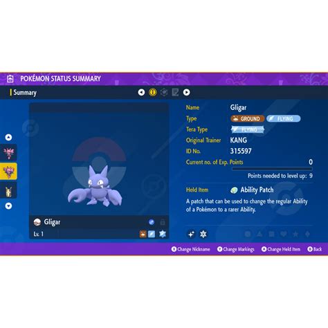 Pokemon Scarlet And Violet 6iv Shiny Gligar Shopee Malaysia