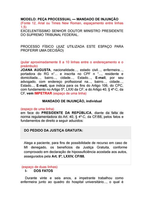 O Mandado De Injunção é Remédio Constitucional Que Objetiva Librain