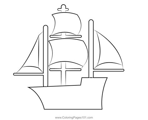 Printable Coloring Pages Of Sailing Ships