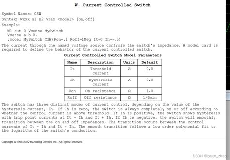 Ltspice中开关器件的正确使用方法ltspice Sw Csdn博客