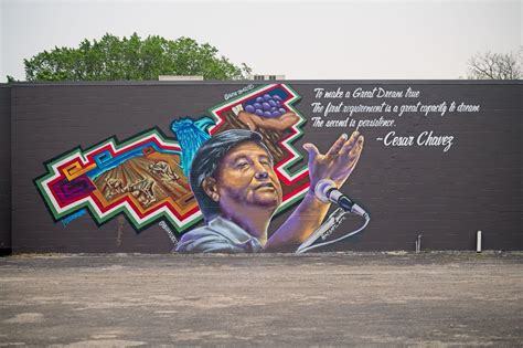 New East Austin Mural Celebrates César Chávez Austin Vida