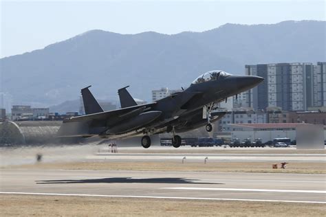 F 15k Slam Eagle Takes Off During Exercise Freedom Shield 2023 4229 X