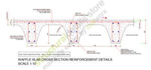 Waffle Slab Cross Section Reinforcement Detail Slab Reinforcement