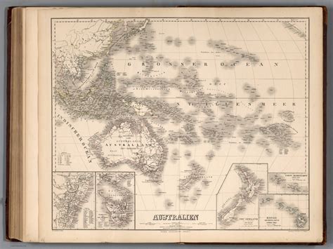 Australien Insets Tasmania Oder Van Diemens Land Neu Sealand