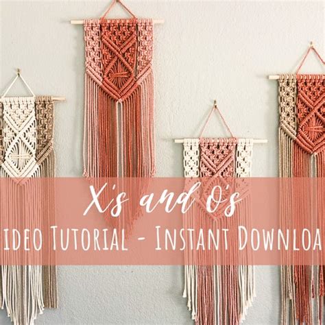 Instant Download Macrame DIY Video Tutorial Etsy