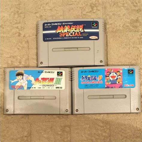 スーパーファミコン ソフト 3個セット メルカリ