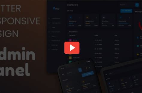 User Interface Flutter Create Youtube Player Preview Template With