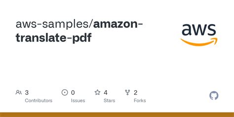 Github Aws Samplesamazon Translate Pdf