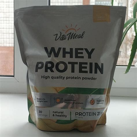 протеин сывороточный банановый вкус Whey Protein Vita Meal ...