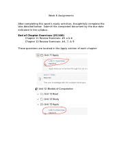 Week 6 Assignments2023 Docx Week 6 Assignments After Completing This