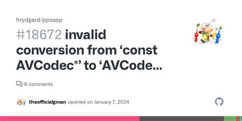 Invalid Conversion From ‘const Avcodec To ‘avcodec With System