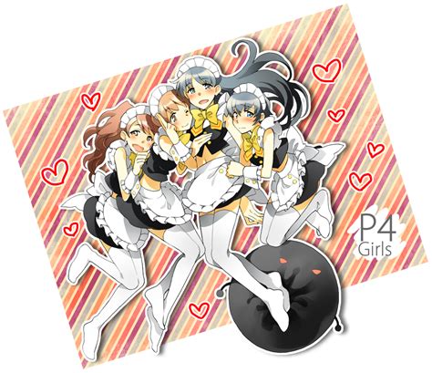 Shirogane Naoto Satonaka Chie Amagi Yukiko And Kujikawa Rise