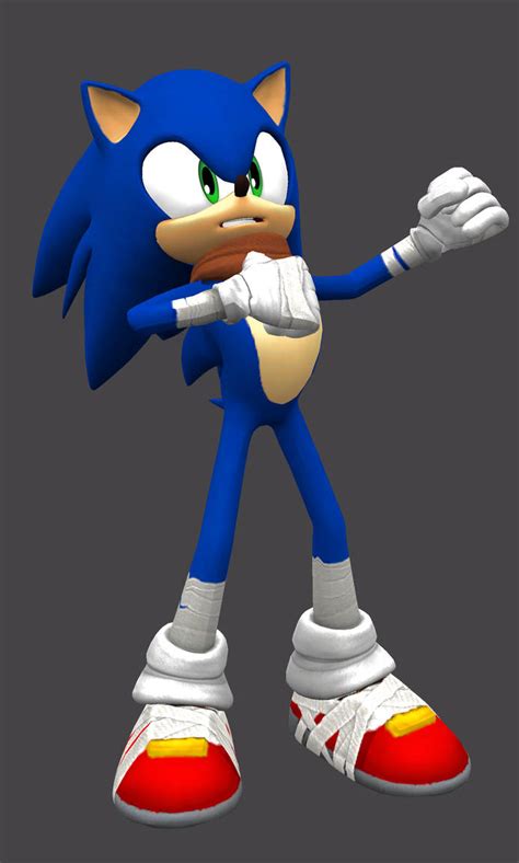 Boom Sonic Pounding His Chest By Sonia200201 On Deviantart