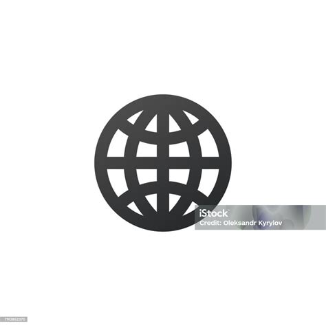 世界或地球圖示球標符號在白色背景上隔離的庫存向量插圖向量圖形及更多互聯網圖片 互聯網 全球性 占星學 Istock