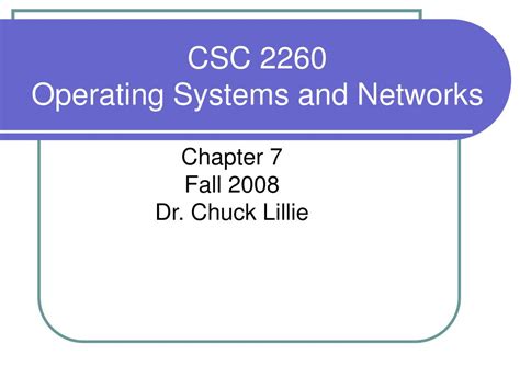 Ppt Csc Operating Systems And Networks Powerpoint Presentation