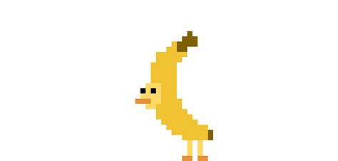 Together The Make Banana Duck Pixel Art