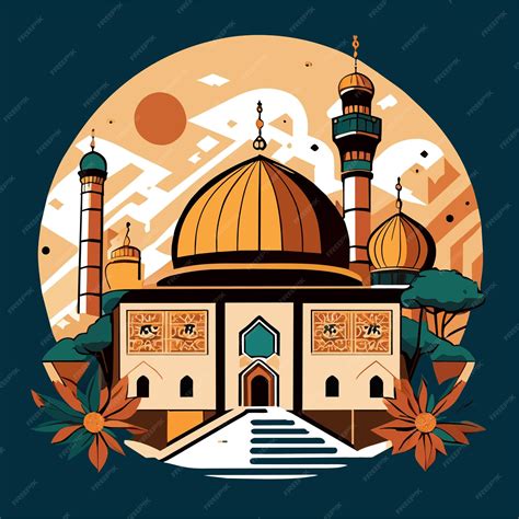 Premium Vector Flat Design Al Aqsa Illustration