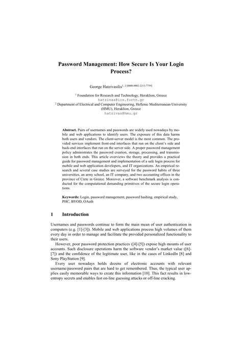 Pdf Password Management How Secure Is Your Login Process Pdf Password Management How Secure Is Your Login Process