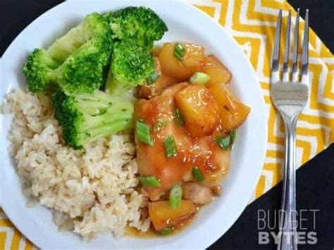Baked Pineapple Teriyaki Chicken Thighs Budget Bytes