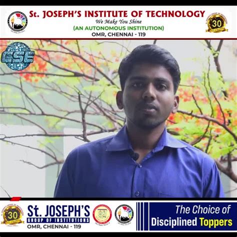 Video Cse St Josephs Institute Of Technology On Linkedin Internship Stjosephs