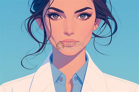 成熟的女医生插画图片下载 正版图片601225073 摄图网