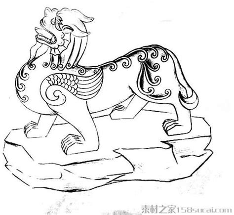 貔貅简笔画 简笔画图片大全 普车都