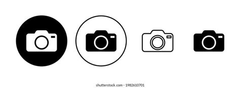 Camera Icon Set Photo Camera Icon Stock Vector Royalty Free
