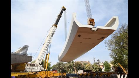 Agra Metro Last U Girder Of Priority Corridor Laid Train Trial Runs