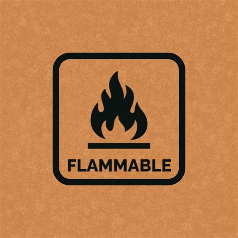 Flammable Packaging Mark Icon Symbol Vector 24338735 Vector Art At Vecteezy