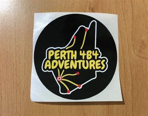 Sticker Wa Map — Perth 4b4 Adventures